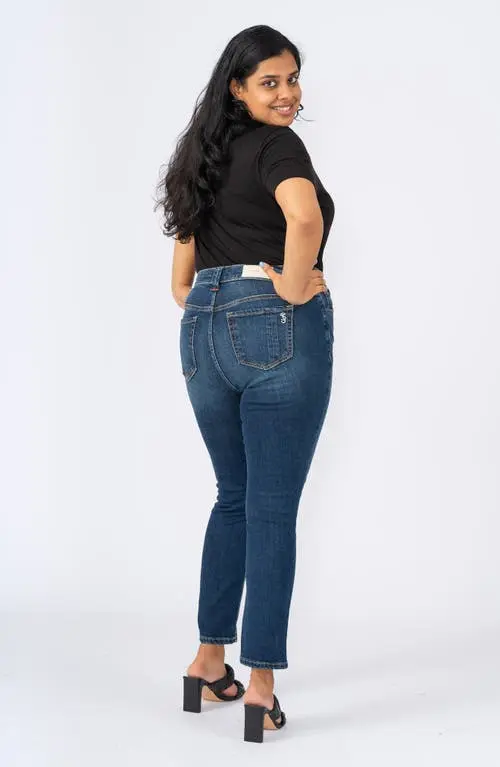 SLINK JEANS High-rise Ankle Skinny Jeans - Macie