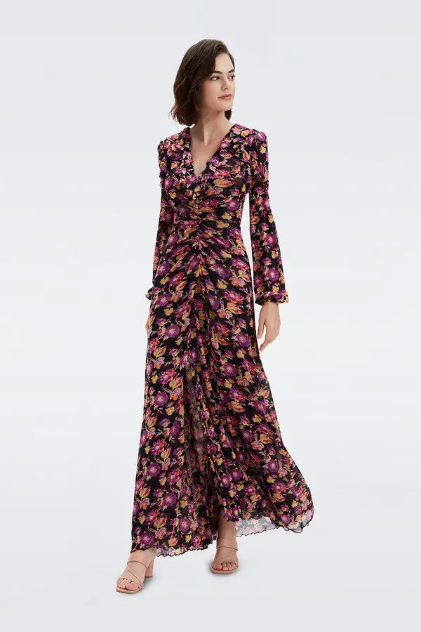 Diane Von Furstenberg Sean Mesh Dress In Black - 60% Off | Editorialist