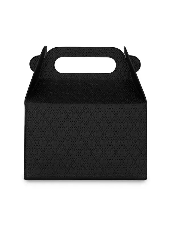 Saint Laurent Take Away Box Leather Bag - Black