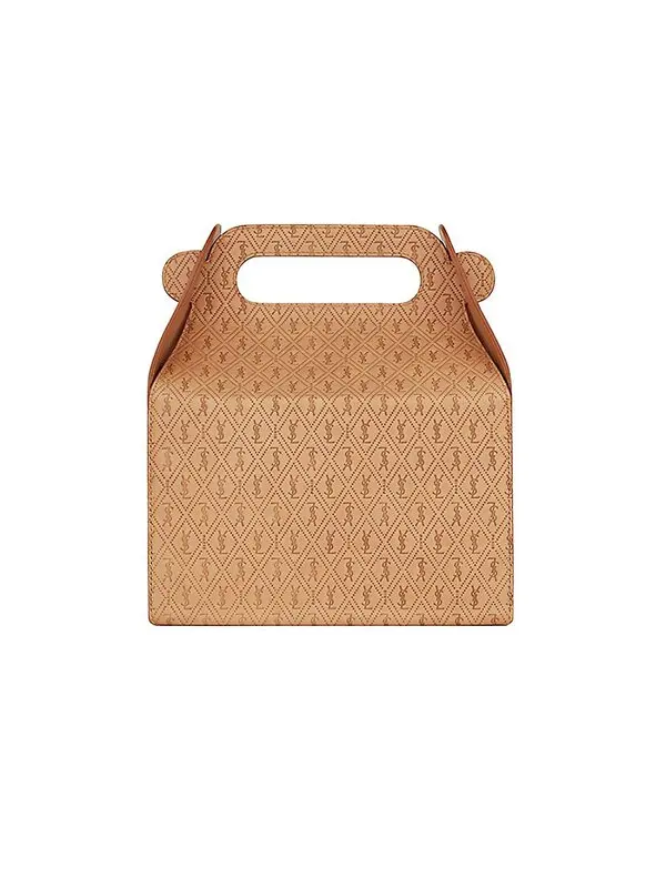 Saint Laurent Take Away Box Bag - Brown