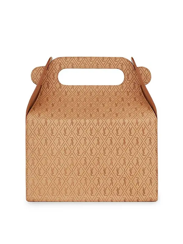 Saint Laurent Take Away Box Bag - Brown