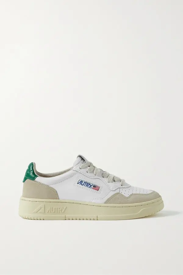 AUTRY Medalist Low Leather And Suede Sneakers - White