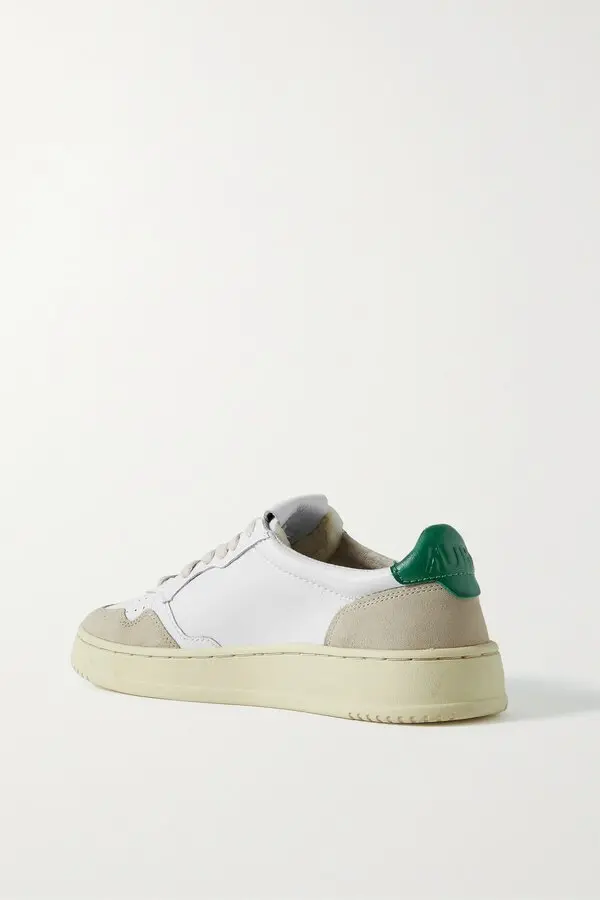 AUTRY Medalist Low Leather And Suede Sneakers - White