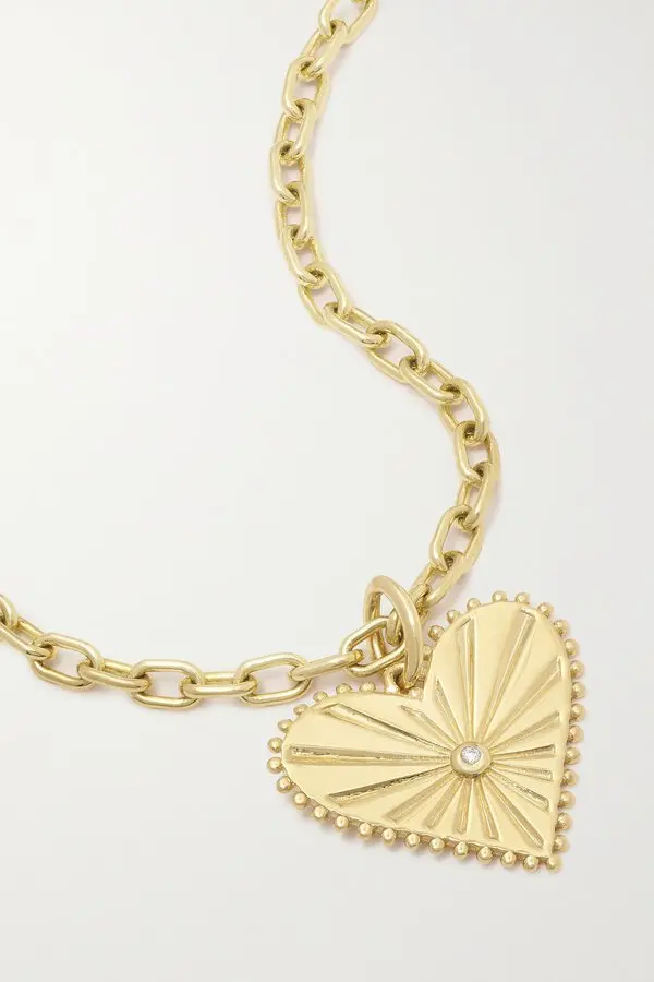 MARLO LAZ Small Pour Toujours Heart Diamond Bracelet