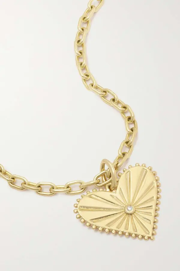 MARLO LAZ Small Pour Toujours Heart Diamond Bracelet