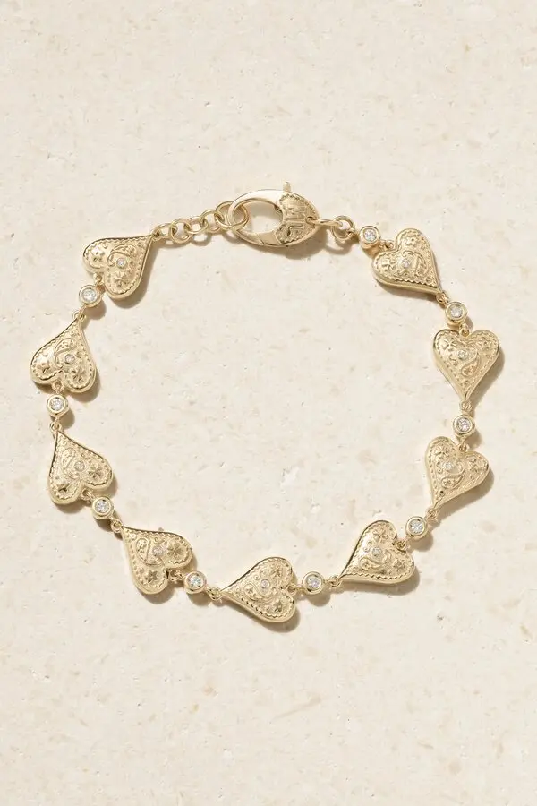 MARLO LAZ Southwestern Diamond Bracelet - Gold
