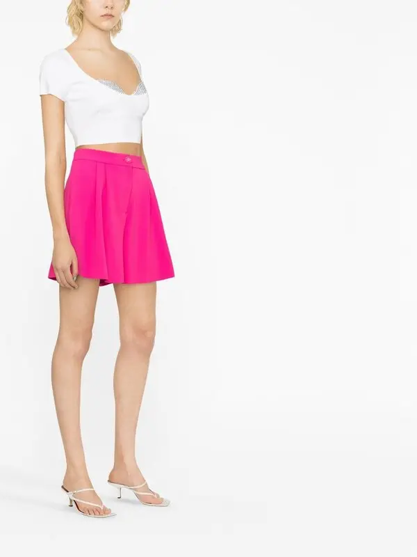 BLUGIRL Box-pleated Wide Leg Shorts
