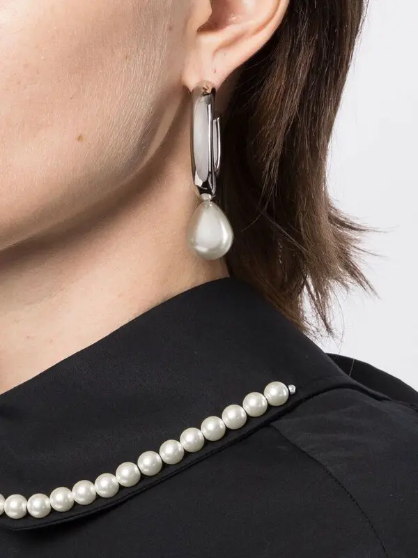 Simone Rocha Pearl Hoop Earrings