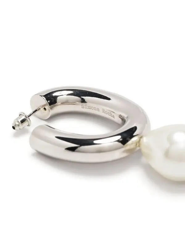 Simone Rocha Pearl Hoop Earrings