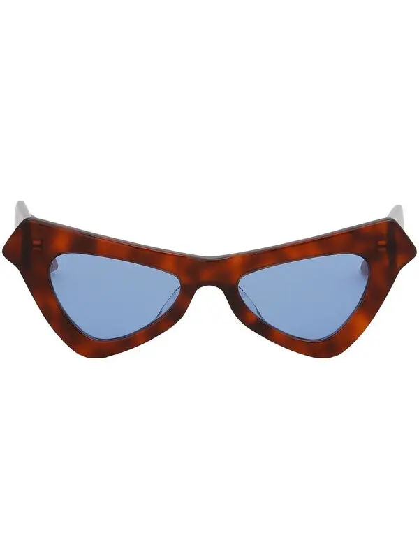 Marni Fairy Pool Triangular-frame Sunglasses - Red