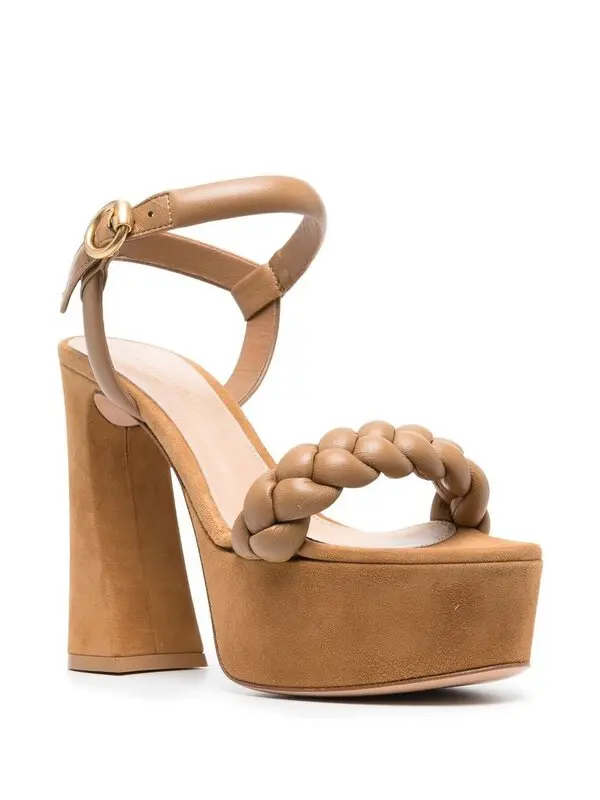 GIANVITO ROSSI 115mm Platform Sandals - Neutrals