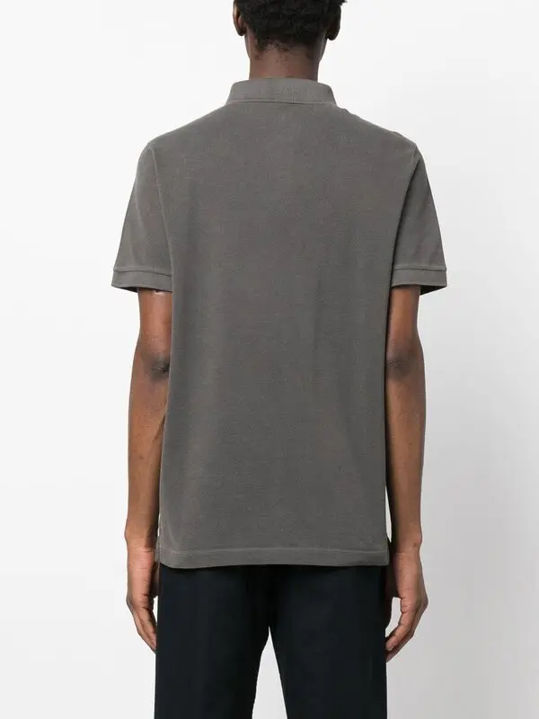 Stone Island Compass-logo Polo Shirt - Grey
