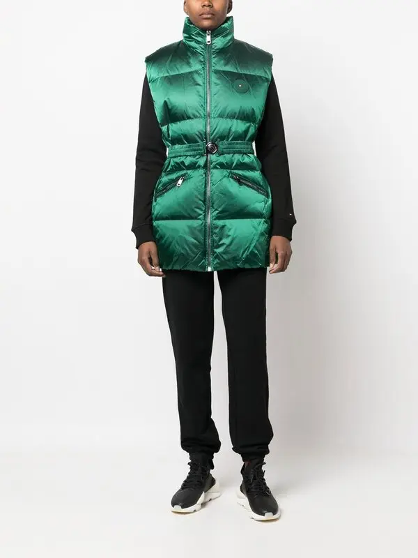 Tommy Hilfiger Logo-patch Padded Gilet - Green