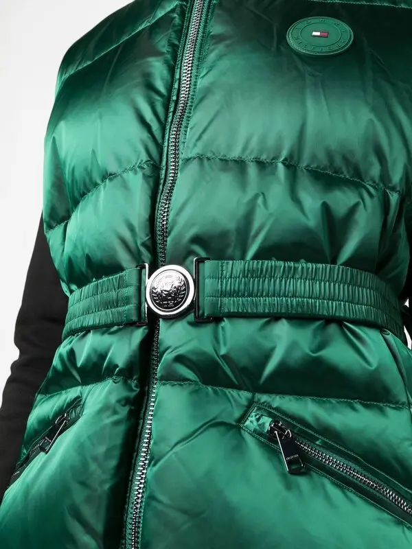 Tommy Hilfiger Logo-patch Padded Gilet - Green