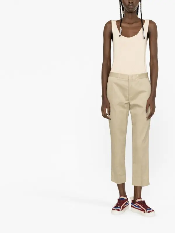 Aspesi Scoop Neck Knitted Vest Top - Neutrals