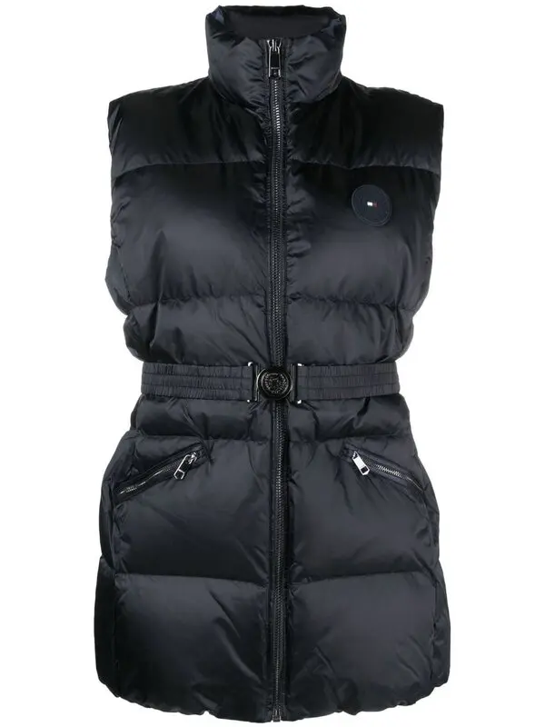 Tommy Hilfiger Logo-patch Padded Gilet - Blue