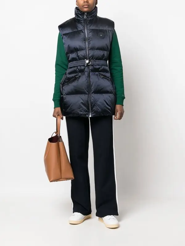 Tommy Hilfiger Logo-patch Padded Gilet - Blue
