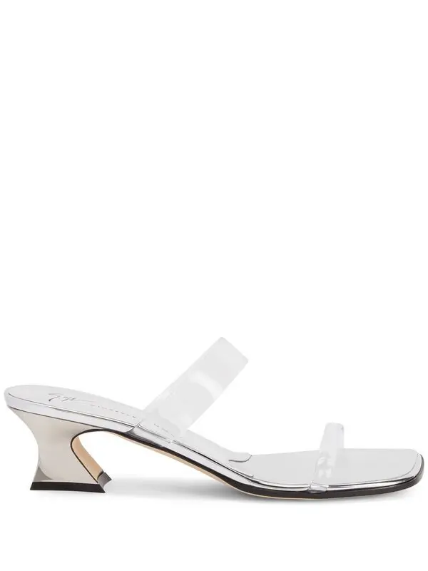 GIUSEPPE ZANOTTI Transparent Mid-block Sandals