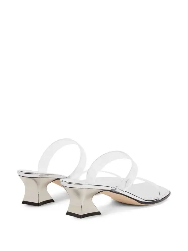 GIUSEPPE ZANOTTI Transparent Mid-block Sandals