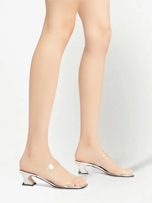 GIUSEPPE ZANOTTI Transparent Mid-block Sandals