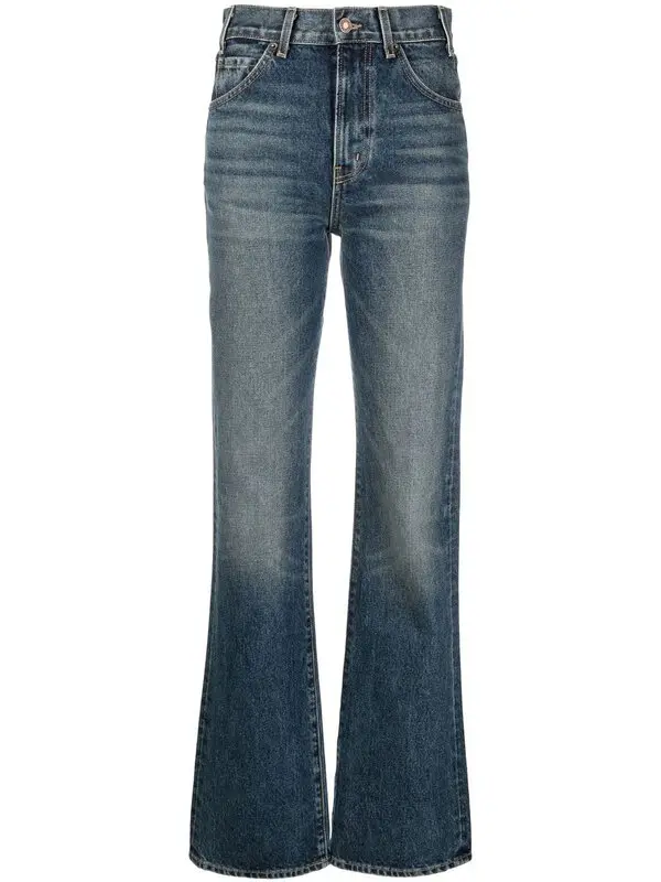 NILI LOTAN Flared-cut Leg Jeans - Blue
