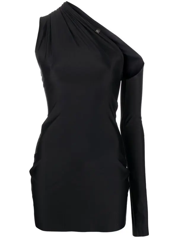 1017 Alyx 9sm Cut-out Asymmetric Mini Dress - Black