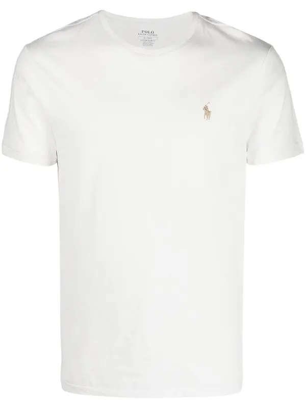 Polo Ralph Lauren Logo-embroidered Cotton T-shirt - White