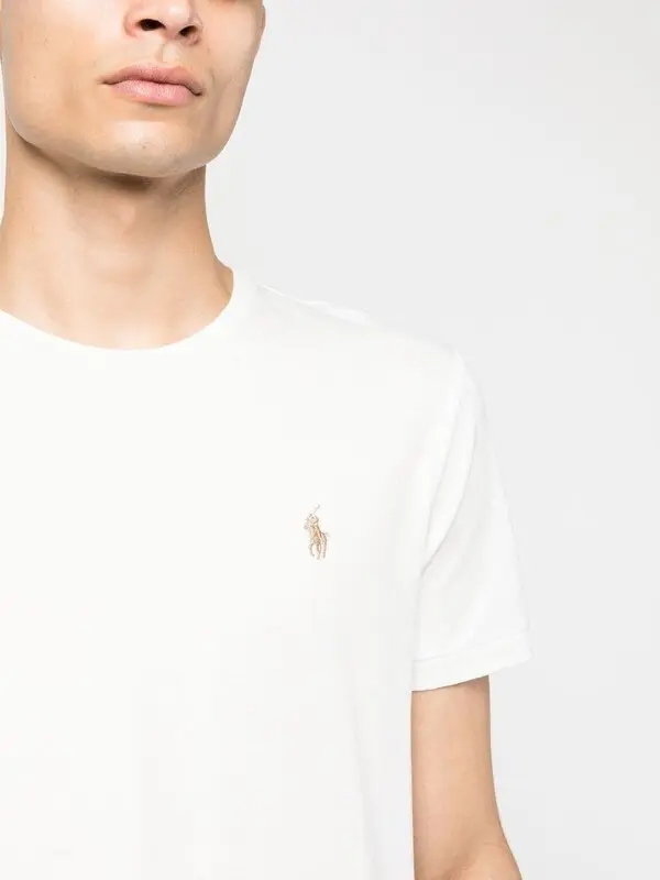 Polo Ralph Lauren Logo-embroidered Cotton T-shirt - White