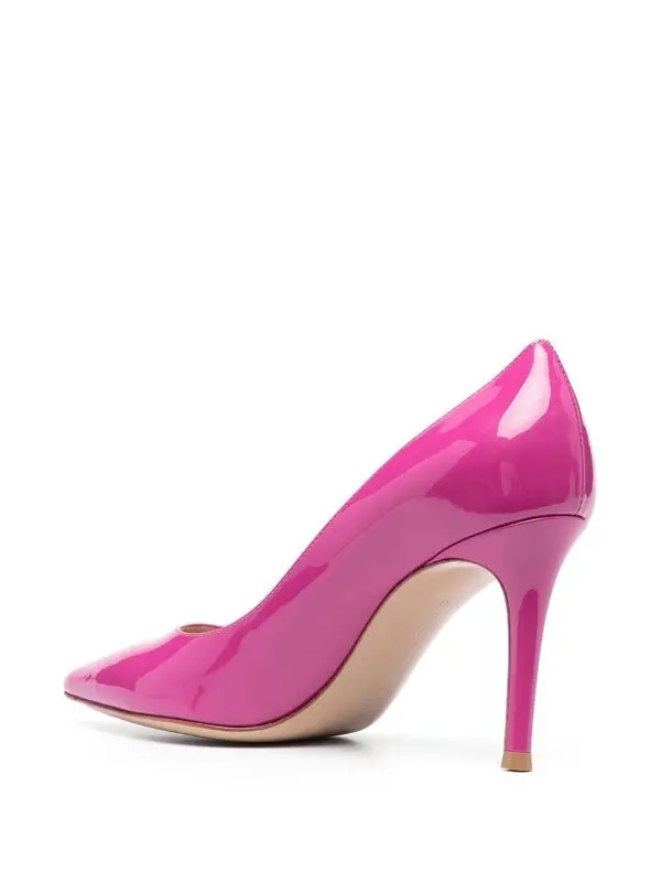 GIANVITO ROSSI 85mm Patent Pumps - Pink
