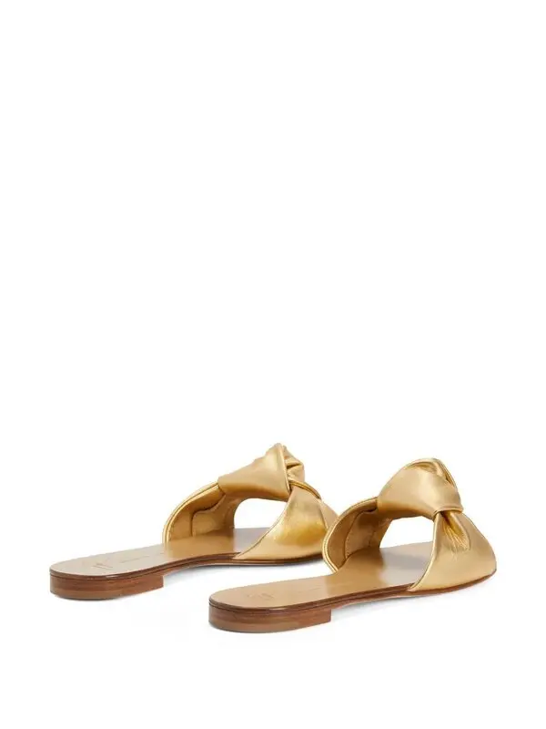 GIUSEPPE ZANOTTI Aycha Knot Flat Sandals