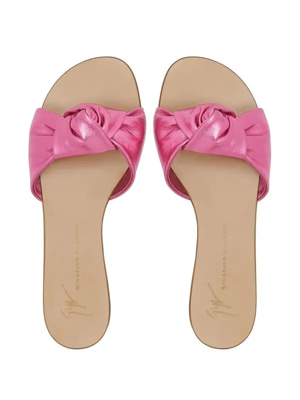 GIUSEPPE ZANOTTI Aycna Flat Sandals - Pink