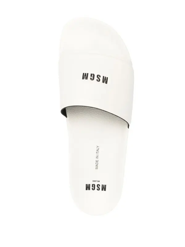 MSGM Logo-print Sliders - Neutrals