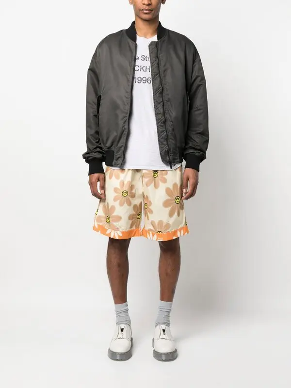 BARROW Floral-print Cotton Shorts