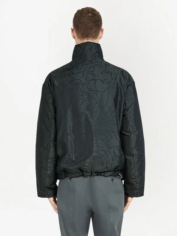 FERRAGAMO Floral Print Bomber Jacket
