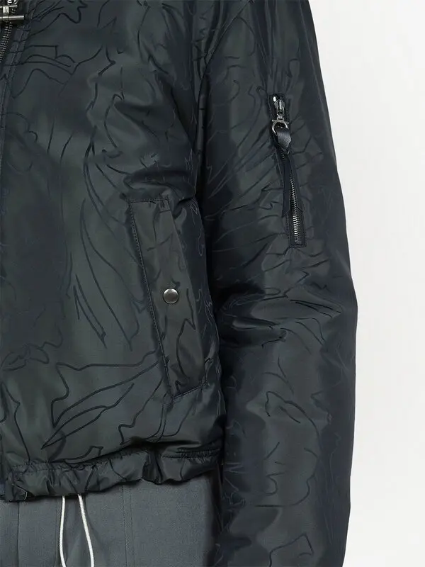FERRAGAMO Floral Print Bomber Jacket