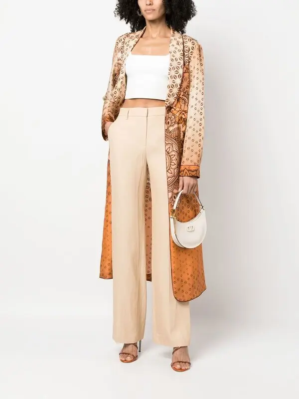 Alberta Ferretti High-waisted Straight-leg Trousers