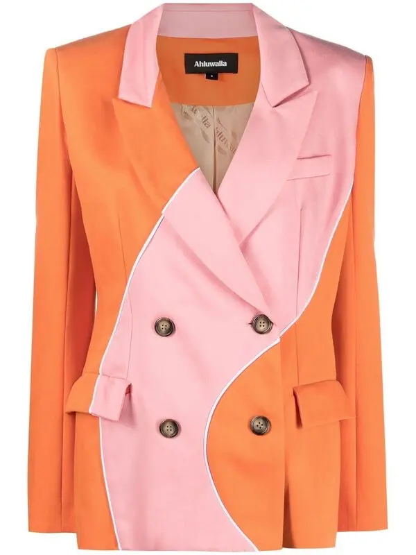 Ahluwalia Madhu Two-tone Blazer - Orange