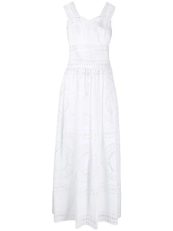 Alberta Ferretti Cut-out Maxi Dress - White