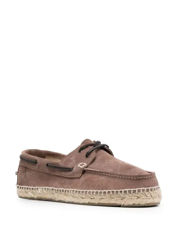 Manebí Lace-up Espadrilles - Brown