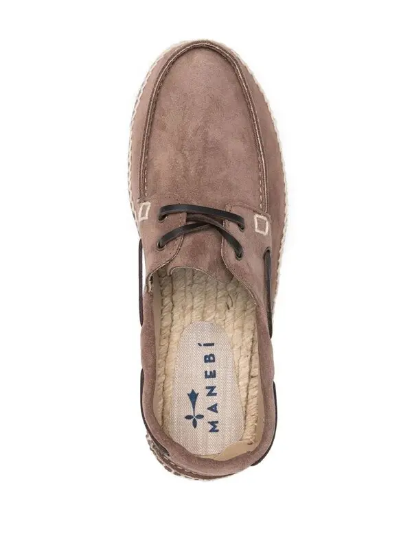 Manebí Lace-up Espadrilles - Brown