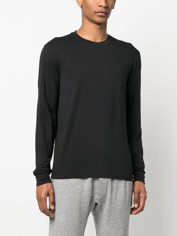 TOM FORD Round-neck Long-sleeve T-shirt - Black