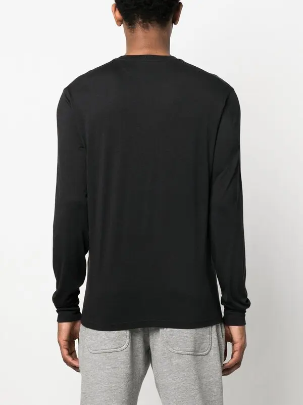 TOM FORD Round-neck Long-sleeve T-shirt - Black