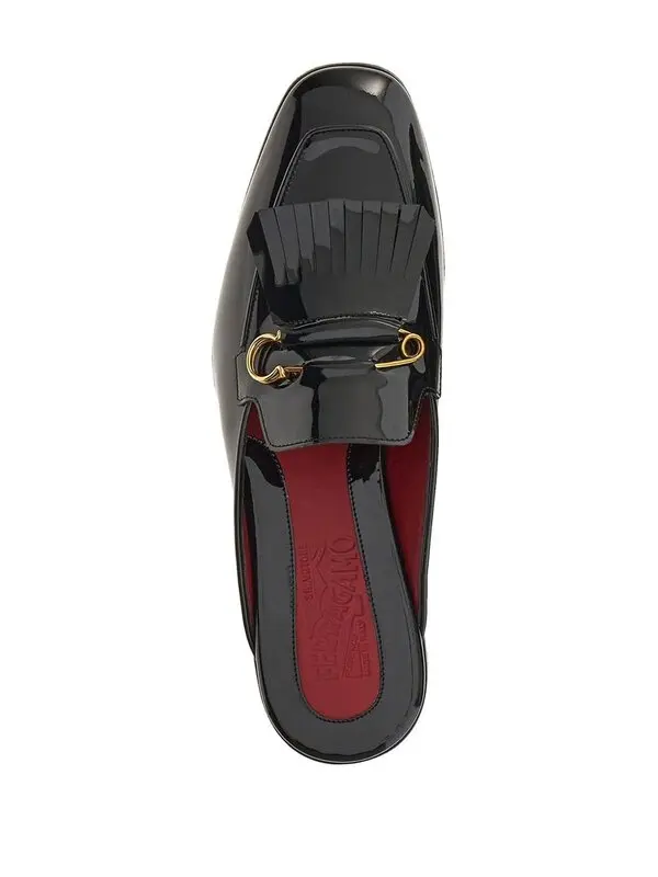 FERRAGAMO Gancini Plaque Mules