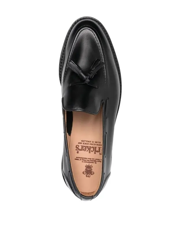 TRICKER'S Tassel-detail Leather Loafers - Black