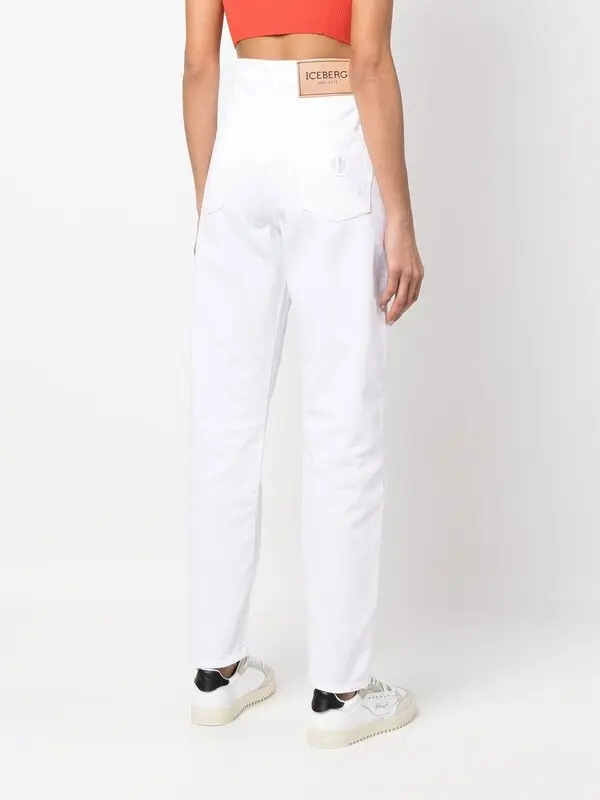 Iceberg High-waisted Straight-leg Jeans