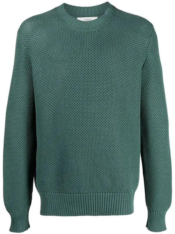 Pringle Of Scotland Round Neck Cotton Jumper - Green