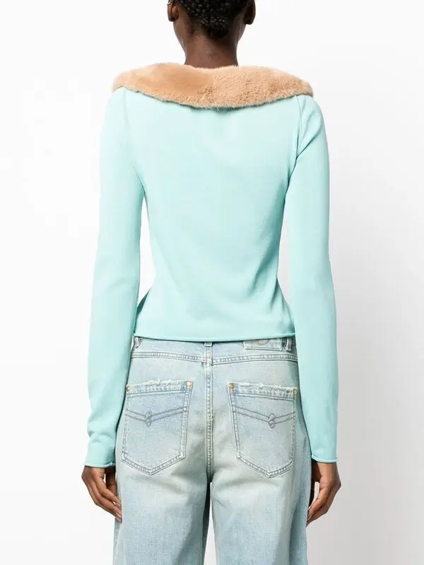 Blugirl BLUMARINE ブルマリン正規品 ファー襟 新品 42 Blumarine Faux