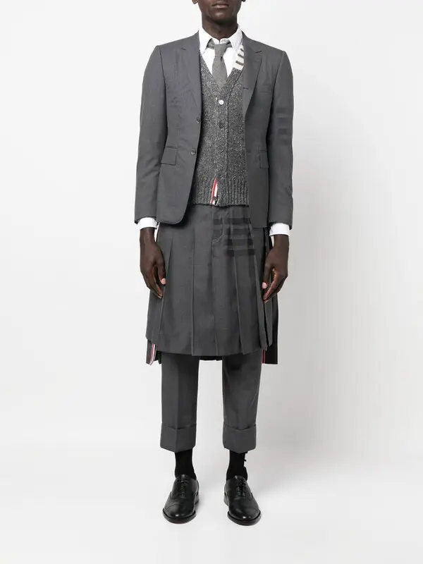 Thom Browne Stepped Box-pleat Skirt
