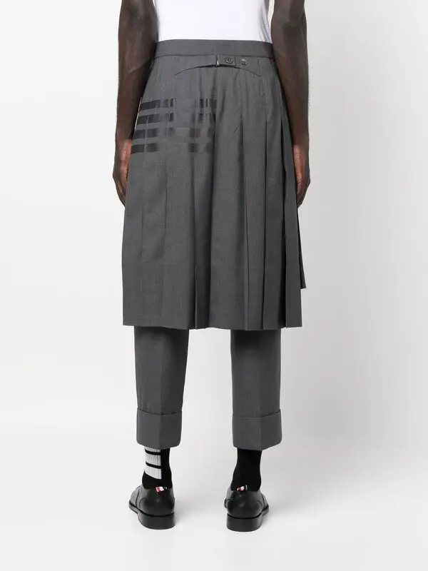 Thom Browne Stepped Box-pleat Skirt