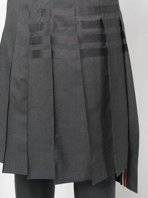 Thom Browne Stepped Box-pleat Skirt